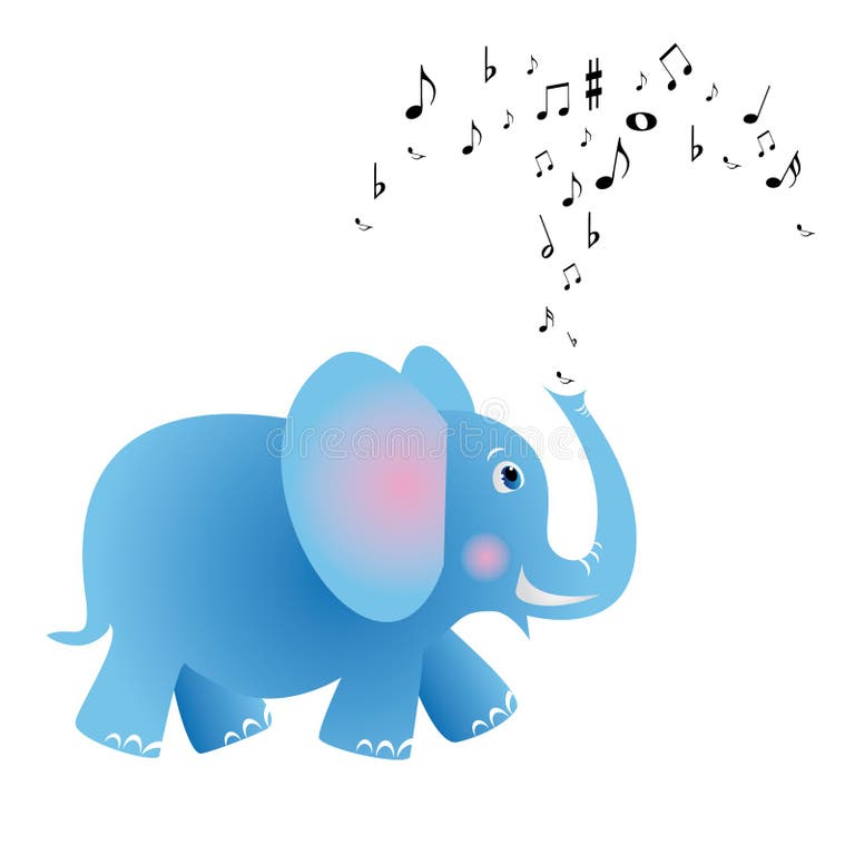 Elephant Singing Stock Illustrations – 88 Elephant Singing Stock ...