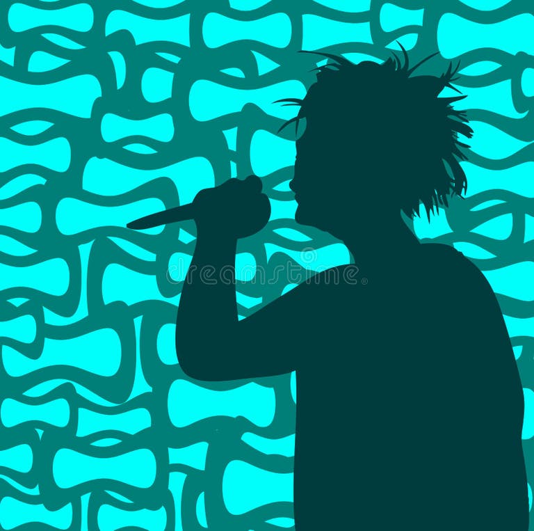 Singing Boy stock vector. Illustration of bright, modern - 4553103