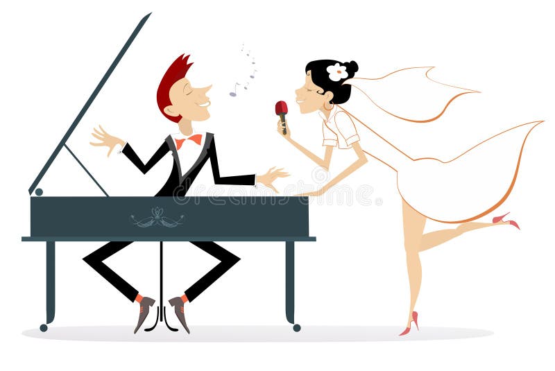 Bride Playing Piano Stock Illustrations – 16 Bride Playing Piano Stock ...