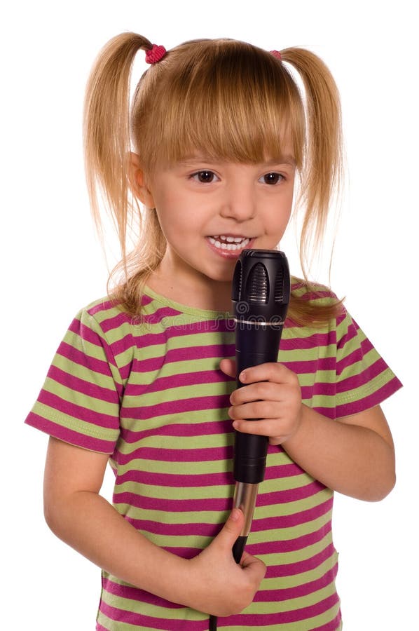Singing child stock image. Image of female, beautiful - 13380895
