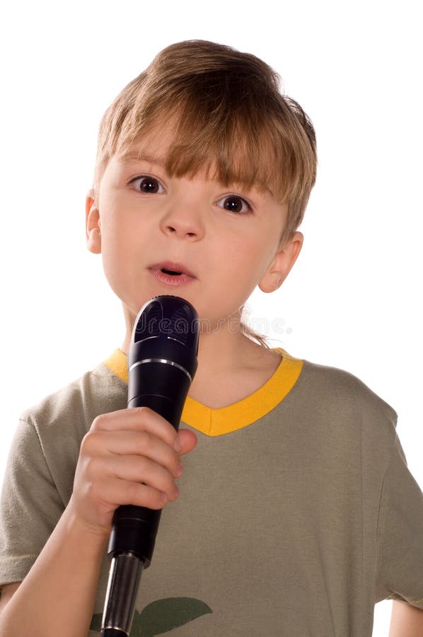 Singing boy stock photo. Image of child, adorable, childhood - 37878574