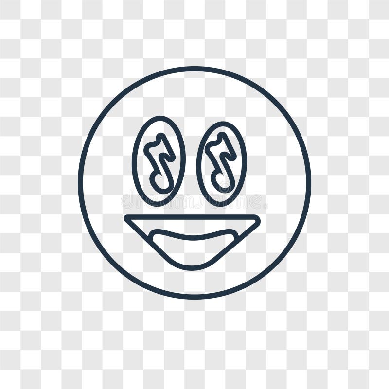 Singing Concept Vector Linear Icon Isolated On Transparent Background ...