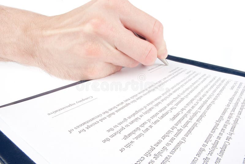 Singing the Contract (agreement) Stock Photo - Image of work, contract ...