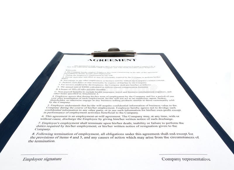Singing the Contract (agreement) Stock Image - Image of treaty ...