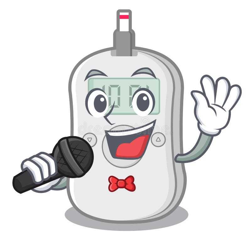 Singing Diabetes Check Machine Cartoon Medicine Box Stock Vector ...