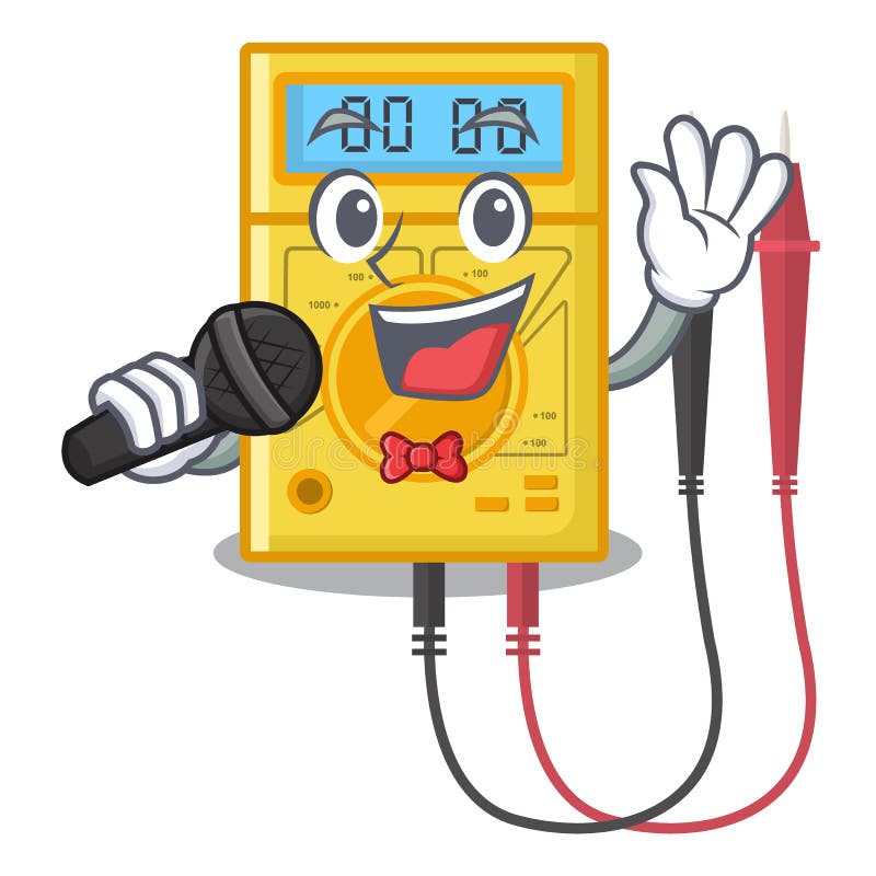 Singing Digital Multimeter Toys in Cartoon Shape Stock Vector ...