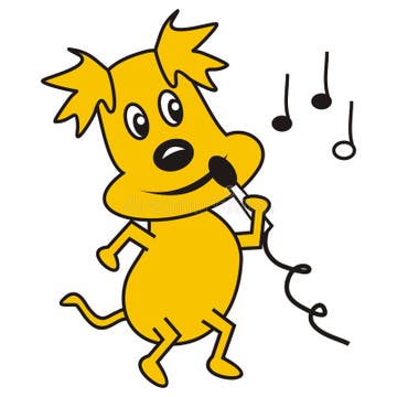 Singing Dog Cartoon Stock Illustrations – 433 Singing Dog Cartoon Stock ...