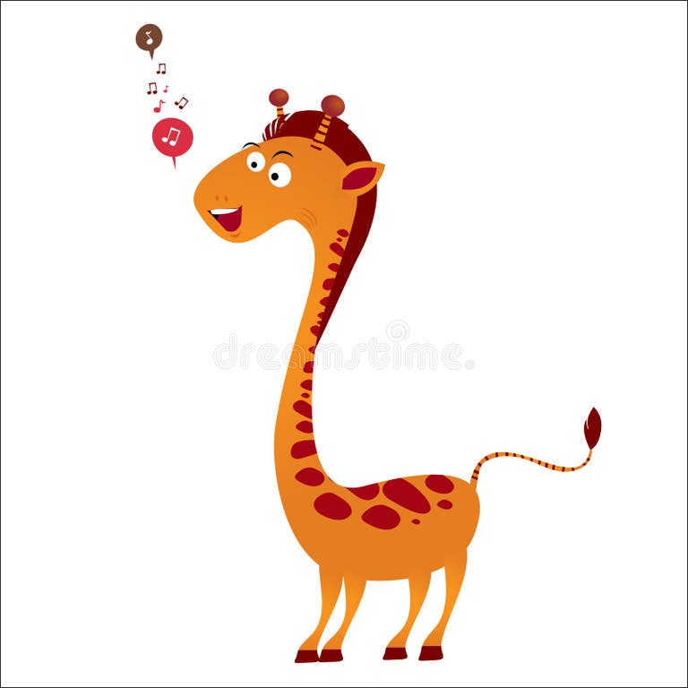 Singing Giraffe Stock Illustrations – 212 Singing Giraffe Stock ...