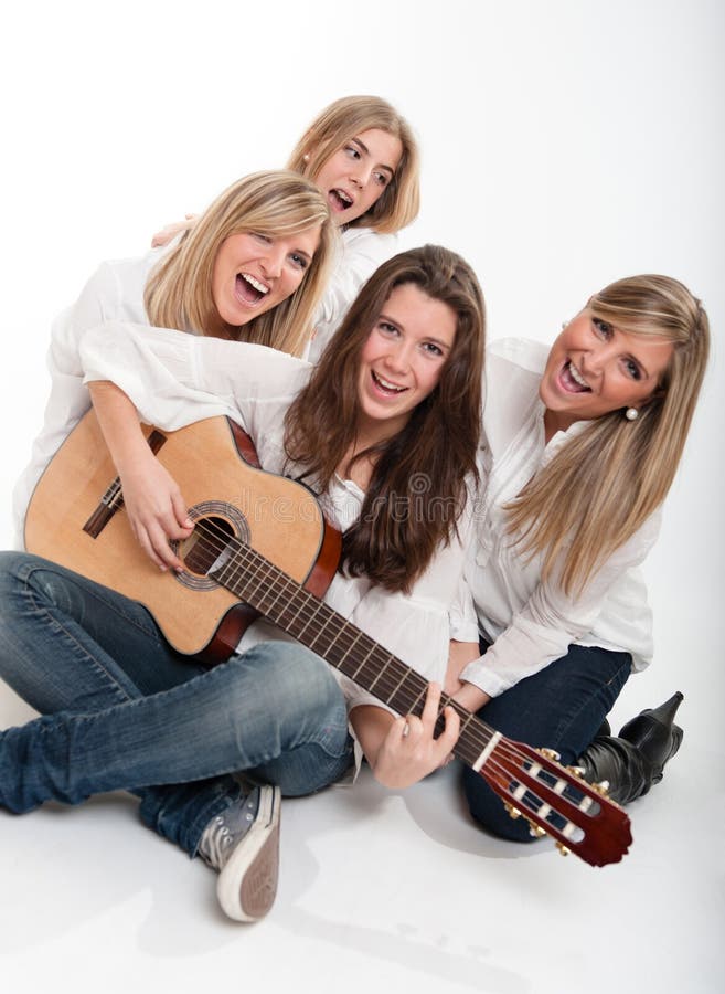 Singing girls stock photo. Image of girl, singing, folk - 53702388