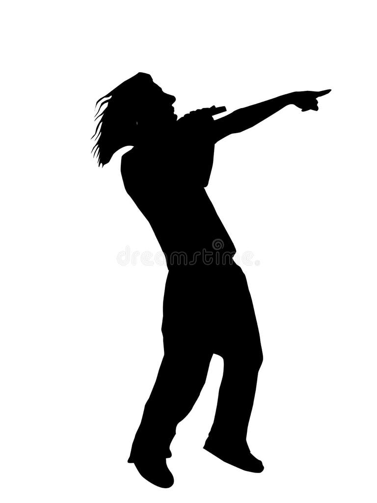 Male Singing Pose Stock Illustrations – 182 Male Singing Pose Stock ...