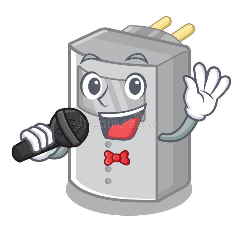 Singing Motion Sensor Isolated with the Mascot Stock Vector ...