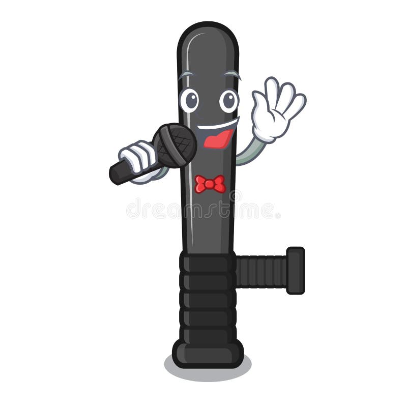 Police Microphone Cartoon Character Design Stock Vector - Illustration ...