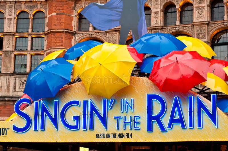 Singing in the Rain Show - West End, London Editorial Photo - Image of ...