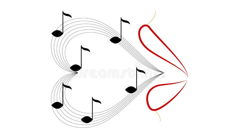 Illustration Of Red Lips Singing Stock Vector - Illustration of musical ...