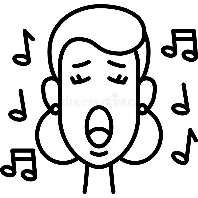 Sing stock illustration. Illustration of note, logo - 349756894