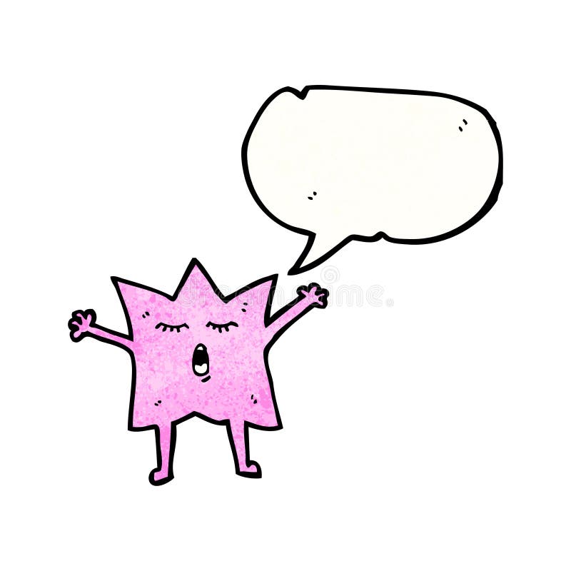 Singing starfish cartoon stock vector. Illustration of talking - 38033699