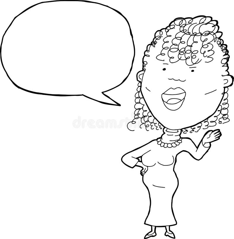 Outline Singing Woman Stock Illustrations – 350 Outline Singing Woman ...