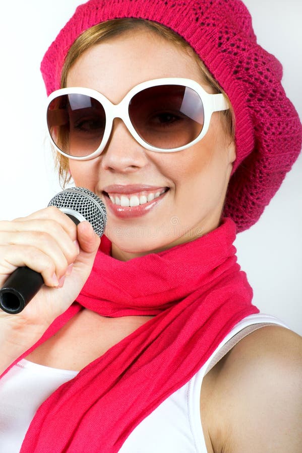 Singing Young Woman Picture. Image: 8991146