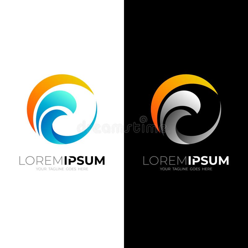 3d Wave Logo Circle Stock Illustrations – 2,618 3d Wave Logo Circle ...