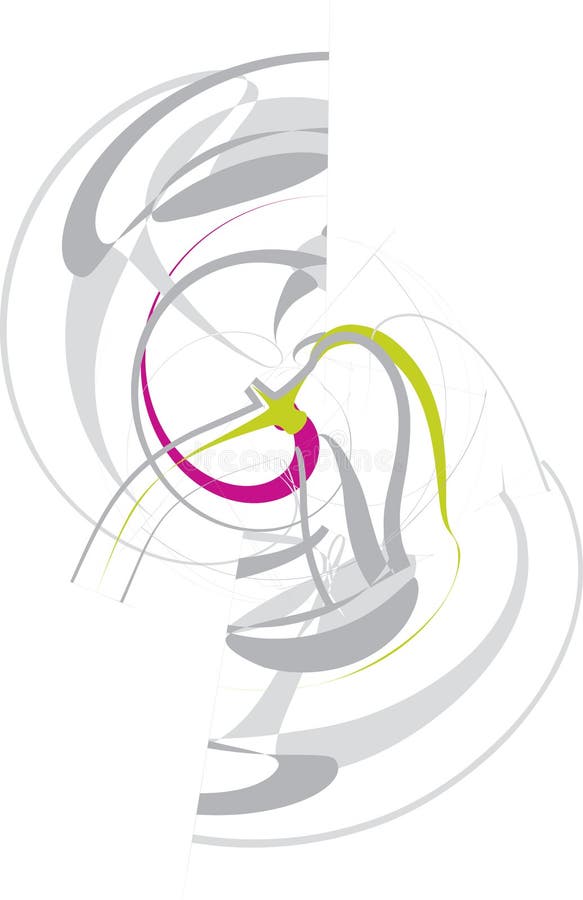 Single abstract pattern stock illustration. Illustration of green ...