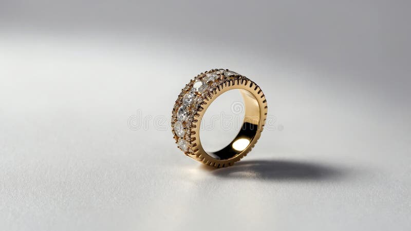 Single Aesthetic Ring Accessory Isolated in Pure White Ai Generated ...