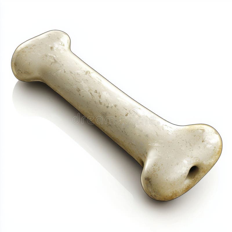 A Single Animal Bone Lying on a Natural Surface Surrounded by Leaves ...