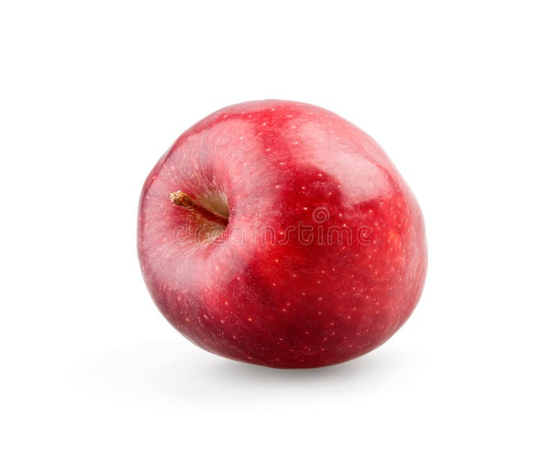 A Single Red Apple Placed on a Clean and Simple White Surface, Ideal ...