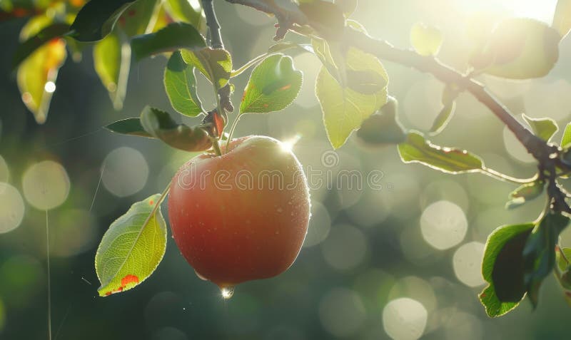 A Single Red Apple Placed on a Clean and Simple White Surface, Ideal ...