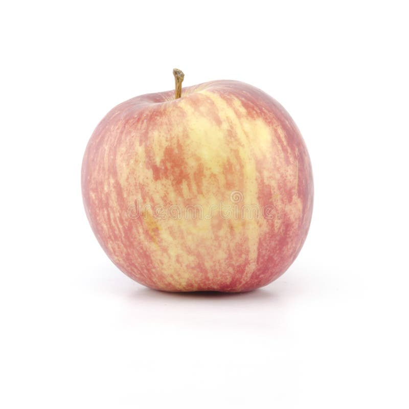 Single Apple Isolated on White Stock Image - Image of clean, clipping ...