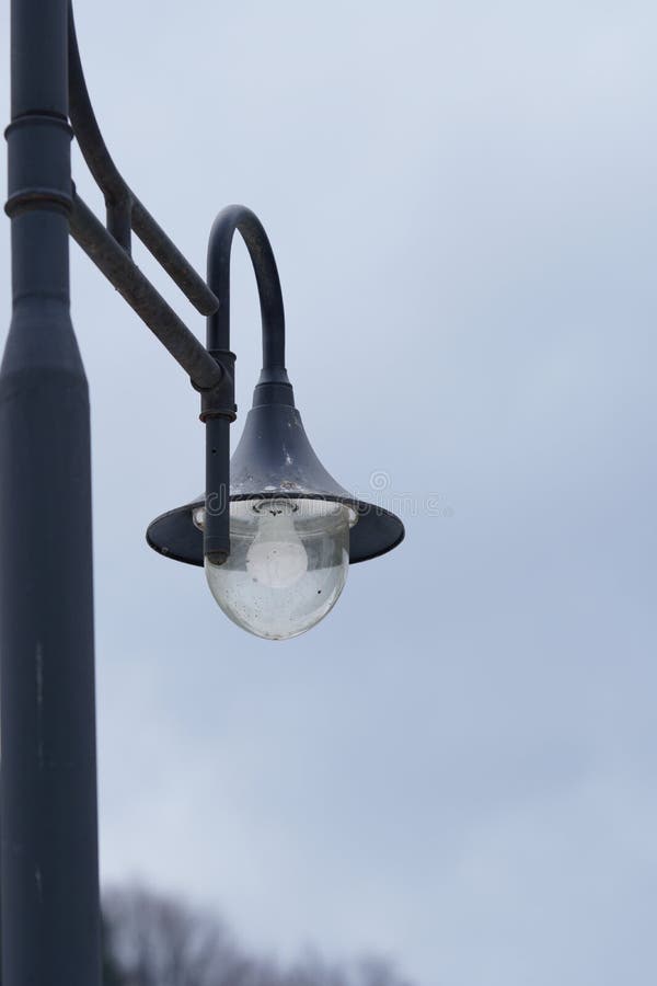 Single arm street lamp stock photo. Image of streetlight - 245949786