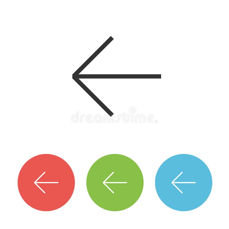 Single Red Arrow, Arrow Down Sign Isolated on White, Arrow Sign for ...