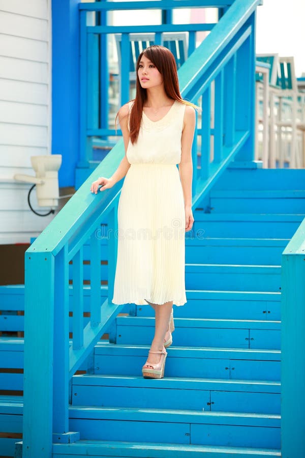 Single asian young woman stock photo. Image of portrait - 31000348