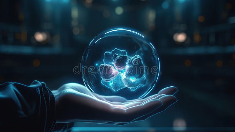 Single Atom of Hydrogen Floating , Generated Ai Image Stock ...