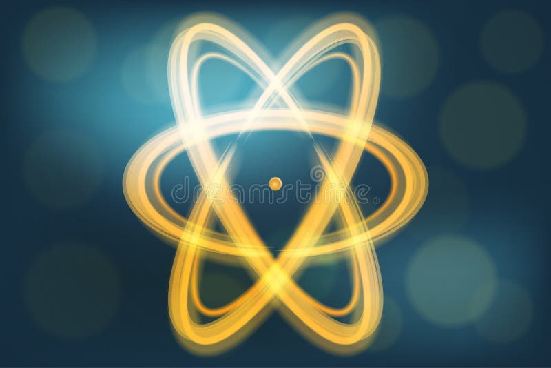 Single atom illustration stock illustration. Illustration of isotope ...