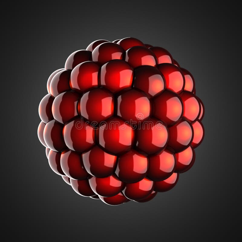 A Single Atom Scientific Illustration Stock Illustration - Illustration ...