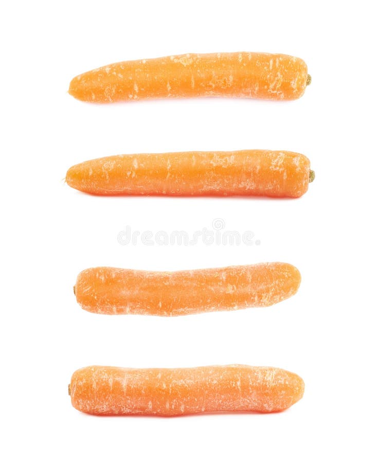 Single Baby Carrot Isolated Stock Image - Image of closeup, refreshment ...