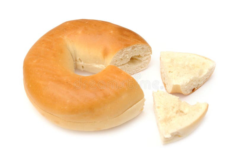 Single bagel stock photo. Image of white, breakfast, healthy - 33854720