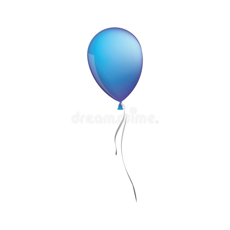 Single balloon icon image stock vector. Illustration of celebration ...