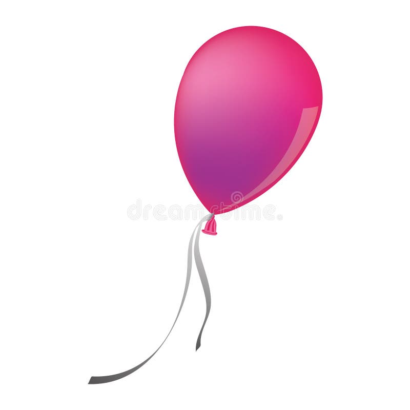 Single balloon icon image stock vector. Illustration of decoration ...
