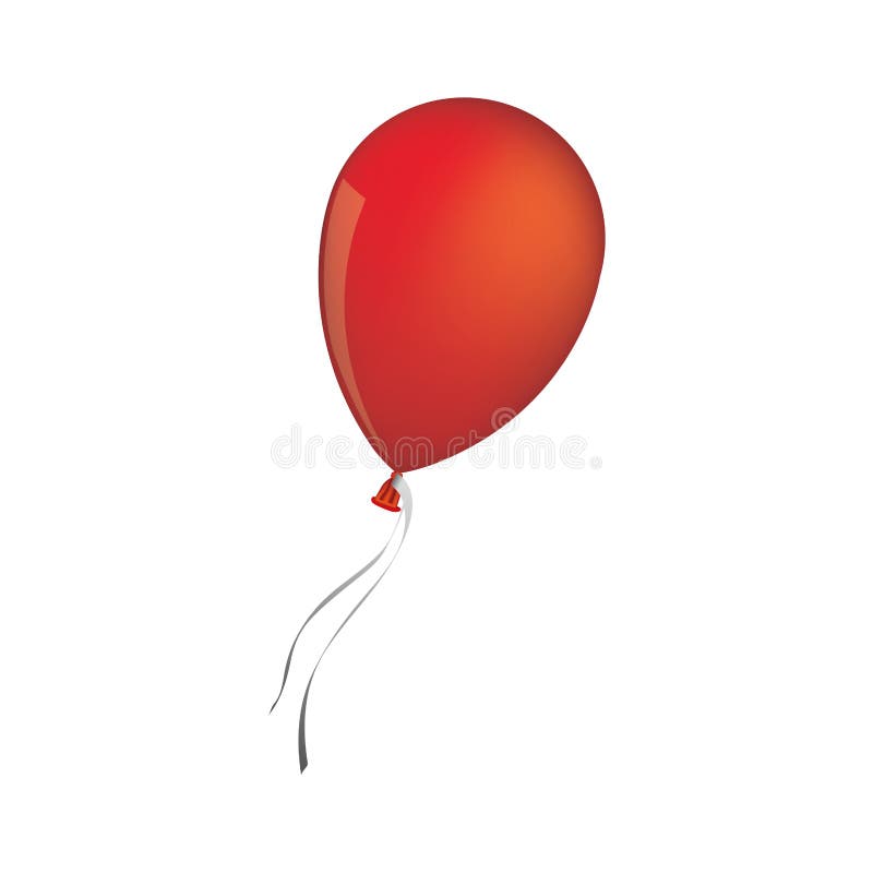 Single balloon icon image stock vector. Illustration of happy - 80384781