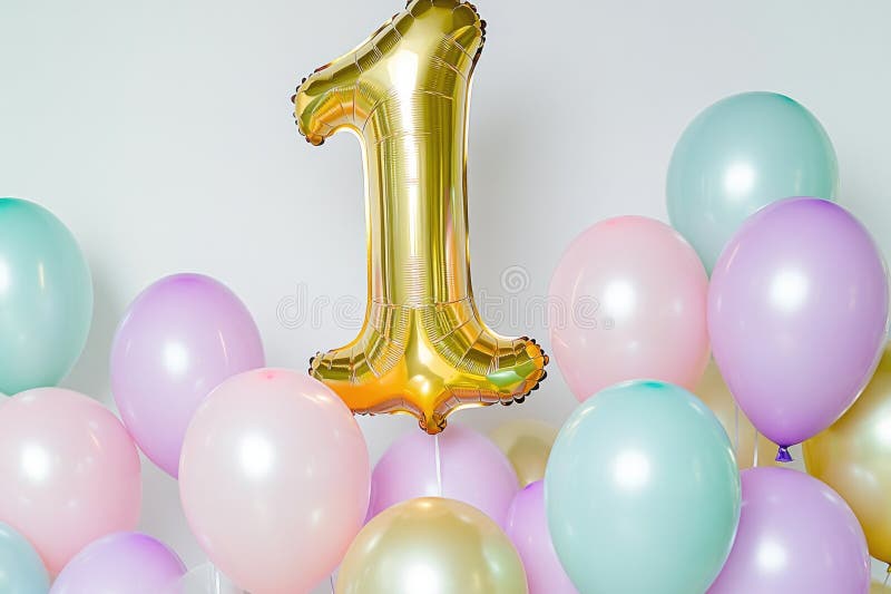 A Single Balloon Stands Out among Many Others, Creating an Interesting ...