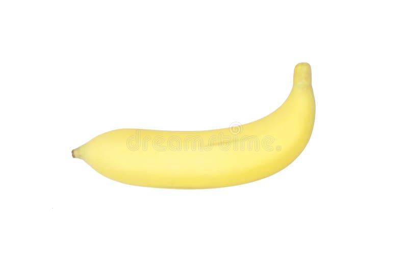 Single banana against. stock photo. Image of sweet, healthy - 64194616
