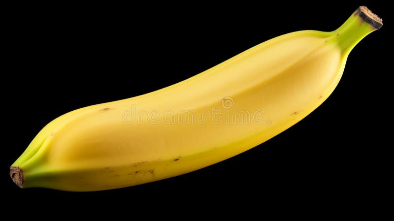 Single Banana Isolated Generative AI Stock Photo - Image of healthy ...