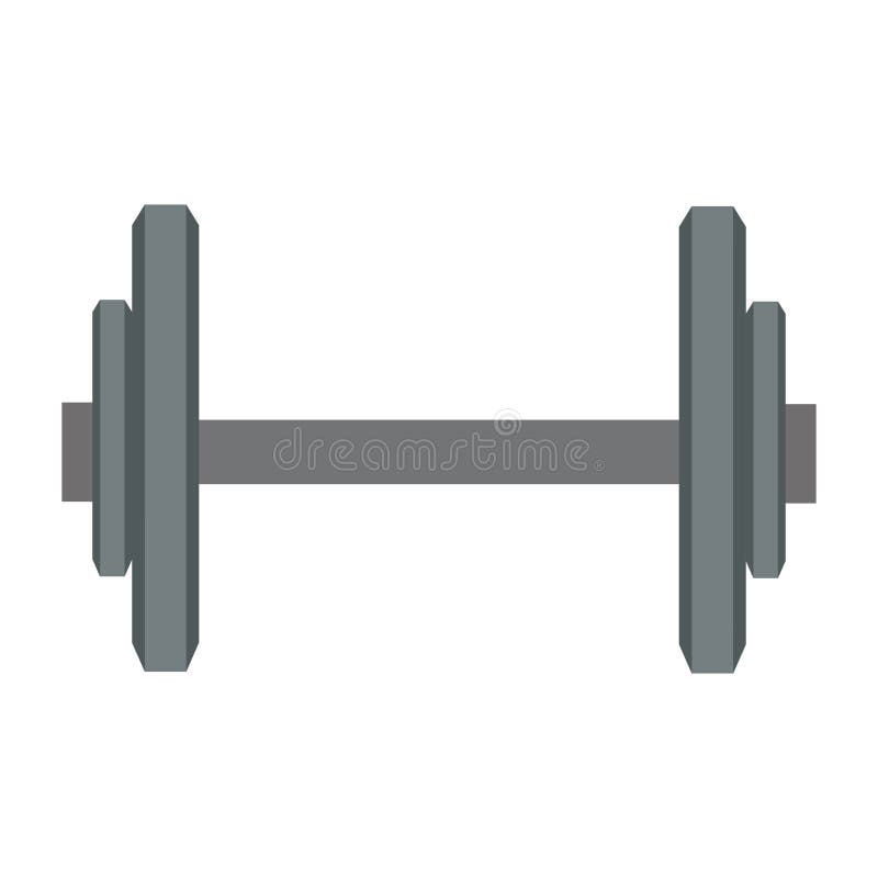 Single barbell icon stock illustration. Illustration of metal - 73984710