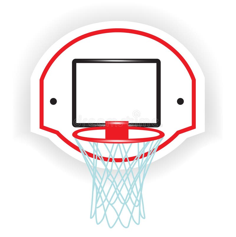 Basketball ring and ball stock vector. Illustration of lattice - 25799758