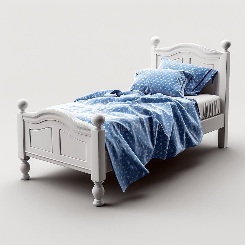 Single bed design stock illustration. Illustration of model - 311978660