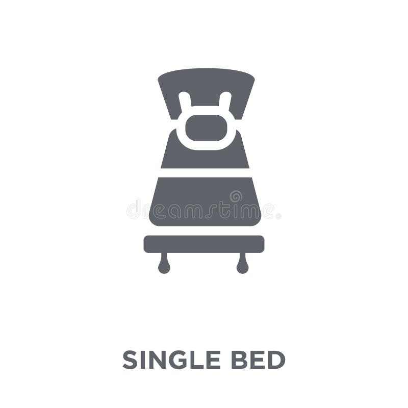 Single Bed Icon from Hotel Collection. Stock Vector - Illustration of ...