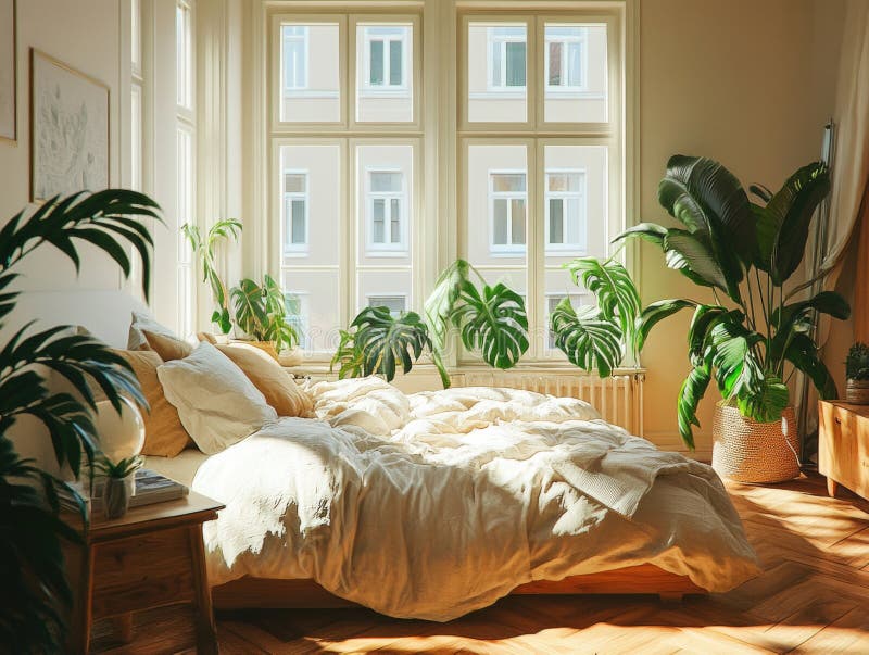 Bedroom Window View stock image. Image of sleeping, sunlight - 378956819