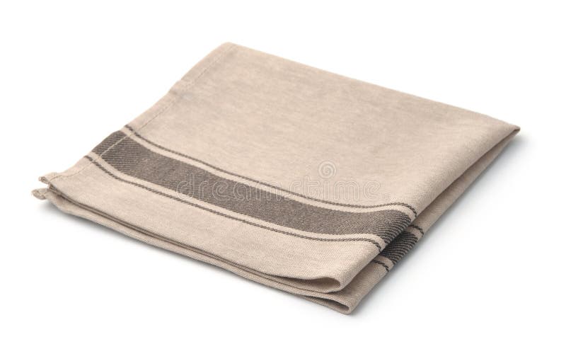Single beige linen napkin stock image. Image of linen - 82362469