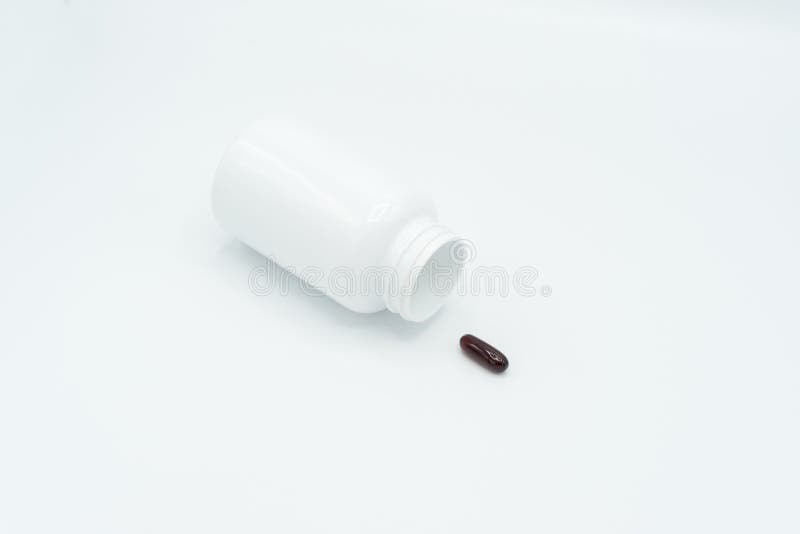 Single drug capsule stock photo. Image of addiction, headache - 10379556